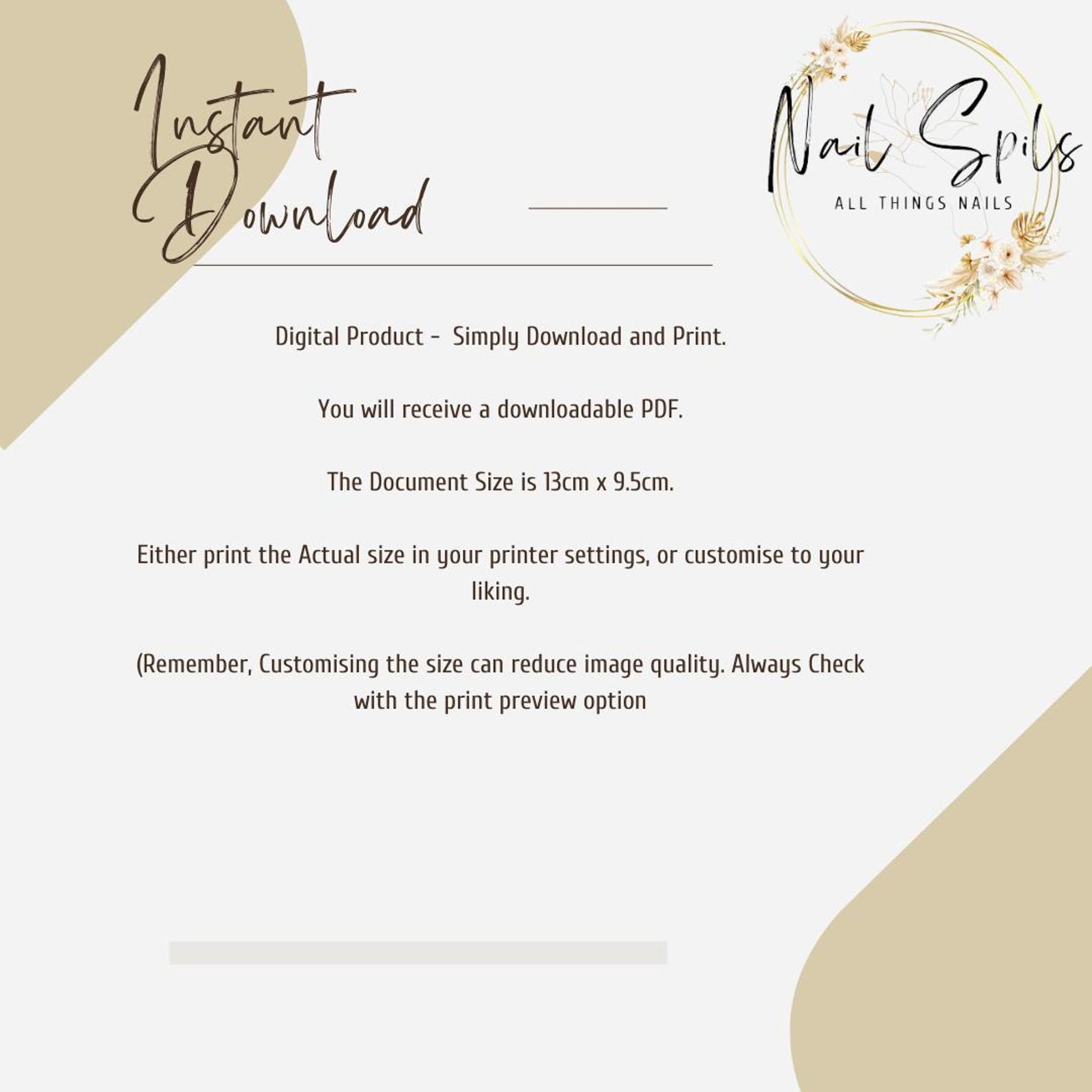 Digital Nail Art Template, Christmas Nail Art, Practice Nail Art ...