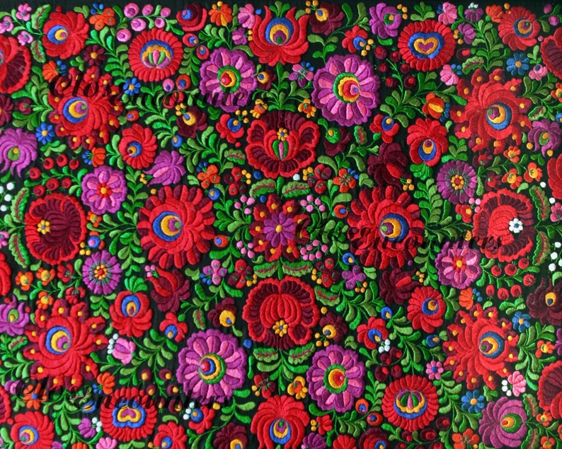 Embroidery Hungarian Magyar Matyo Folk Art Photography Art Print ...