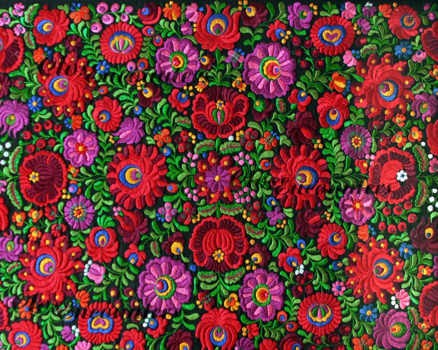 Embroidery Hungarian Magyar Matyo Folk Art Photography Art Print ...