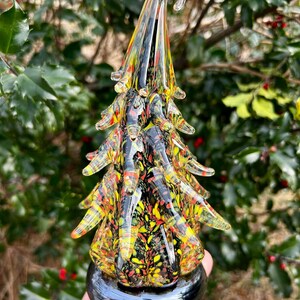 Tarantula 7 Tall Glass Decor Tree signed by Artist - Etsy