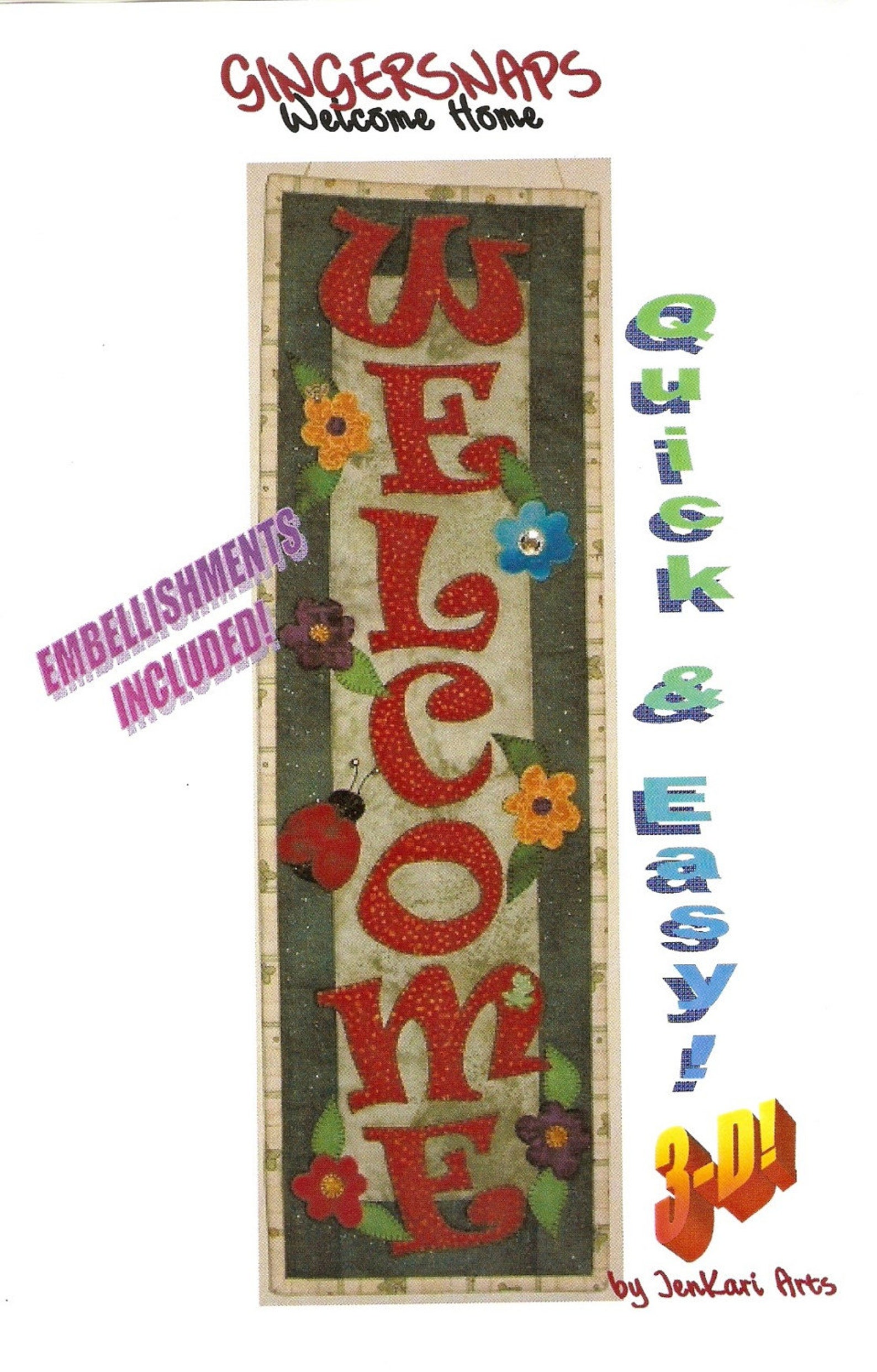 Welcome Home Quilted Wall Hanging Pattern Download - Etsy