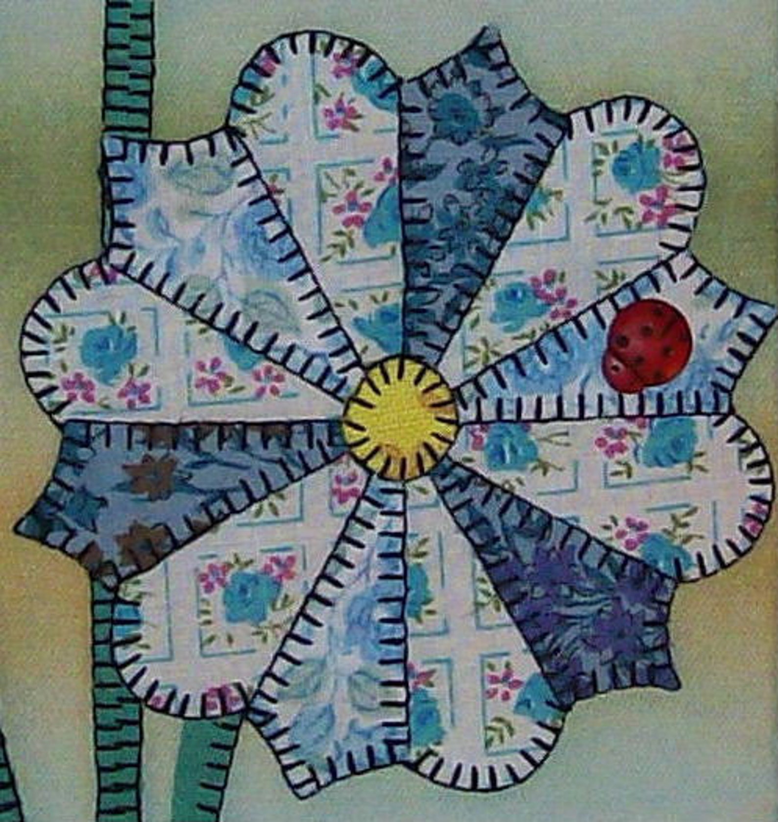 Dresden Daisies - Reproduction Quilted Wall Hanging Pattern Download - Etsy