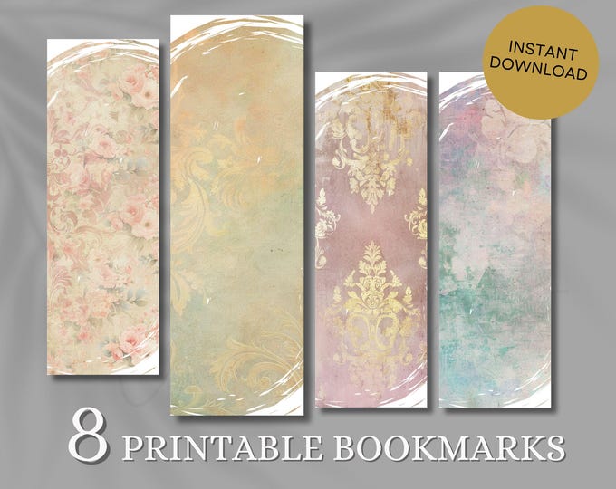 Printable Bookmarks Tropical Instant Digital Download Book Lover Gift ...