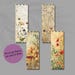 Printable Vintage Floral Bookmarks Instant Download Book Lover Gift for ...