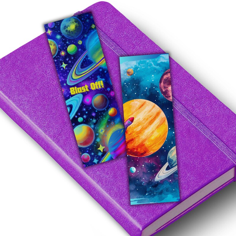 Outer Space Printable Bookmarks Instant Digital Download Classroom Gift ...