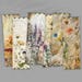 Printable Vintage Floral Bookmarks Instant Download Book Lover Gift for ...
