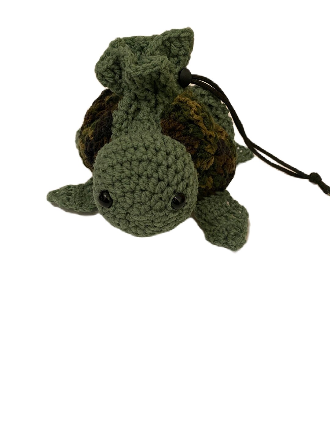 Turtle Drawstring Party, Ditty, or Dice Bag Pouch PDF Crochet Pattern ...