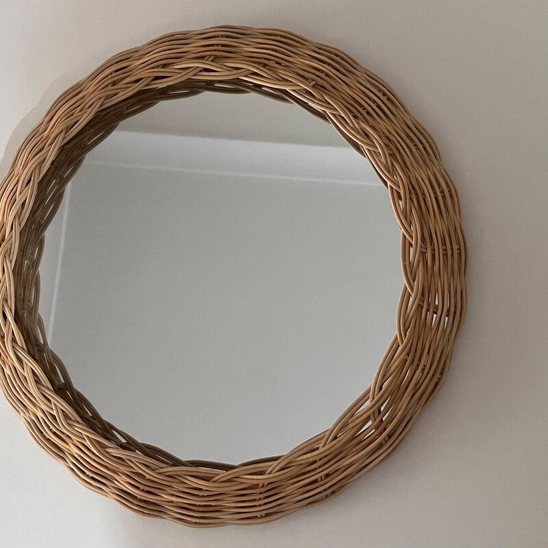 Rattan Mirror - Etsy
