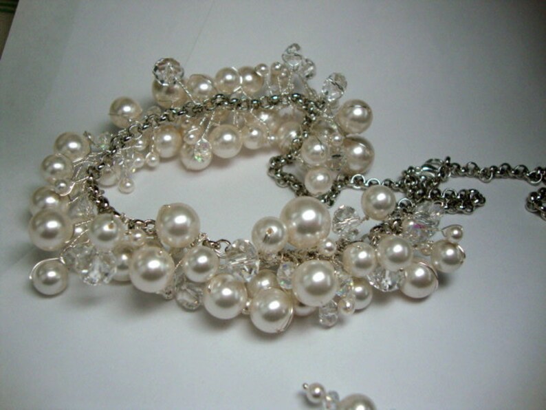 Pearl and Crystal Princess Necklace Formal Occasion Bridal Jewelry - Etsy