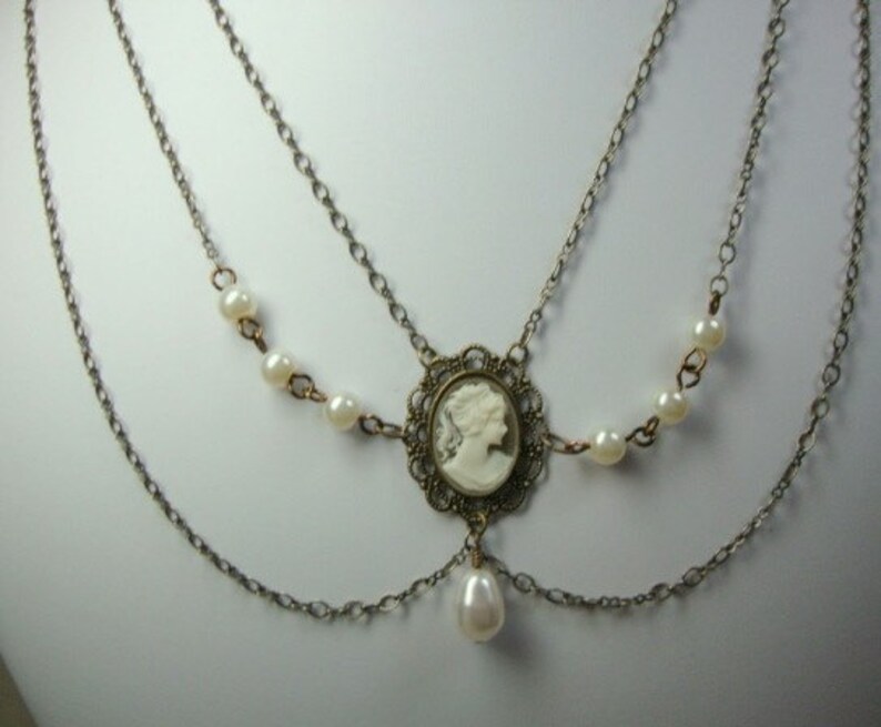 Cameo Princess Bride in Antique Brass Wedding Prom Formal - Etsy