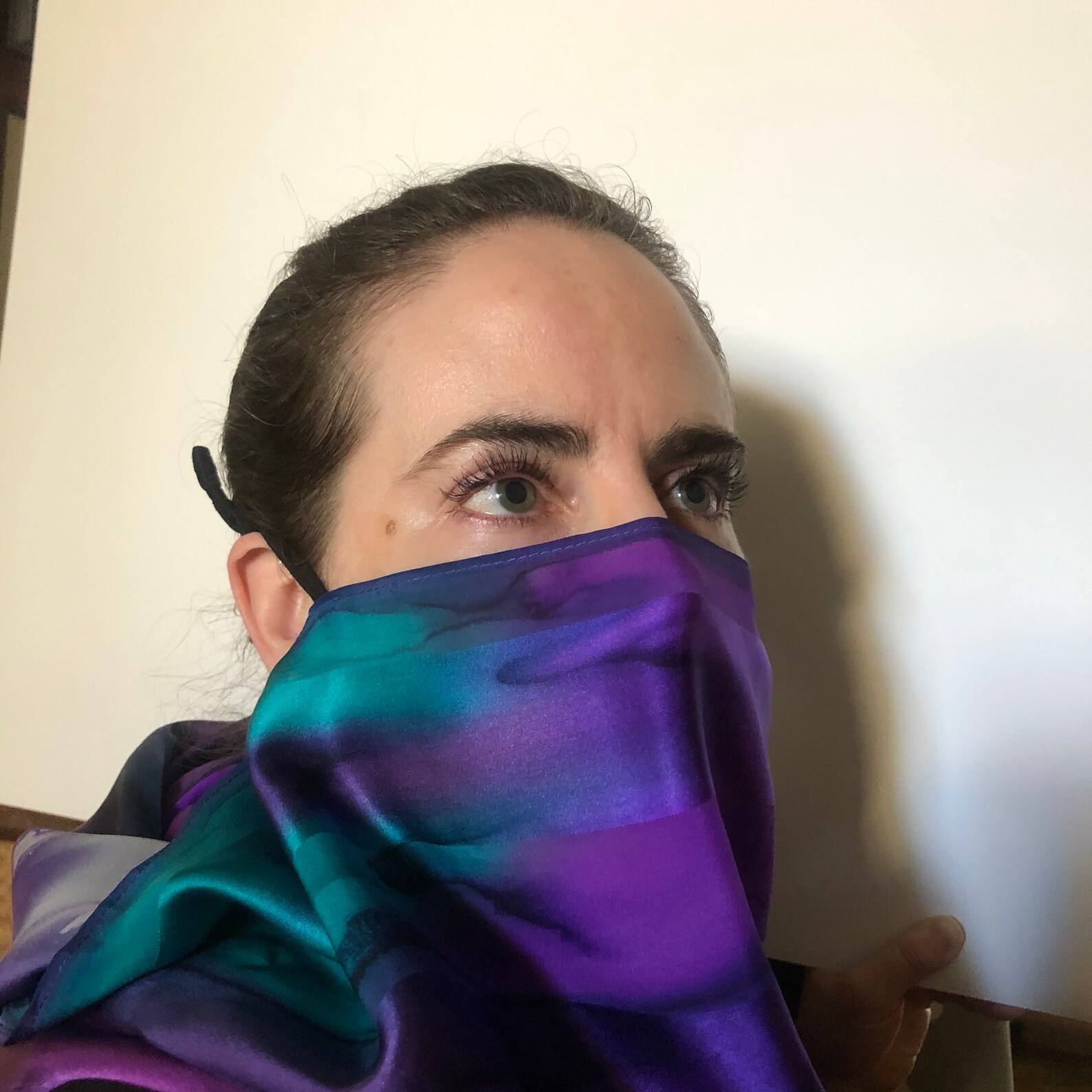 Scarf Silk Women Hand Dyed Ocean Reef Silk Scarf Blue - Etsy