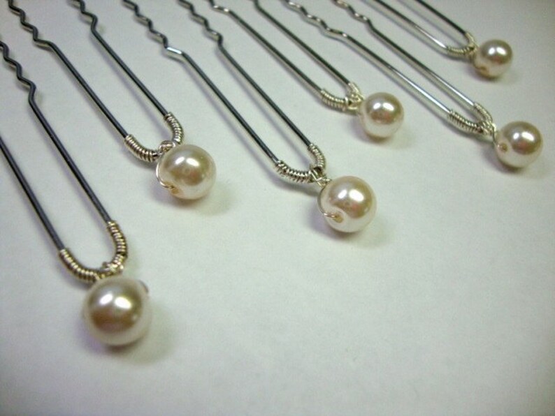 Single Pearl Hair Pin for 6 Pins Bridal Formal Prom Wedding - Etsy