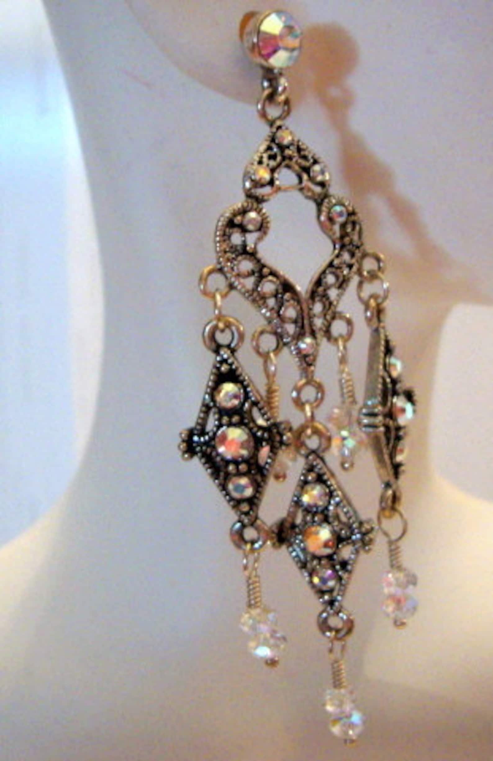 Royal Princess Earrings Formal Occasion Bridal Wedding Jewelry - Etsy