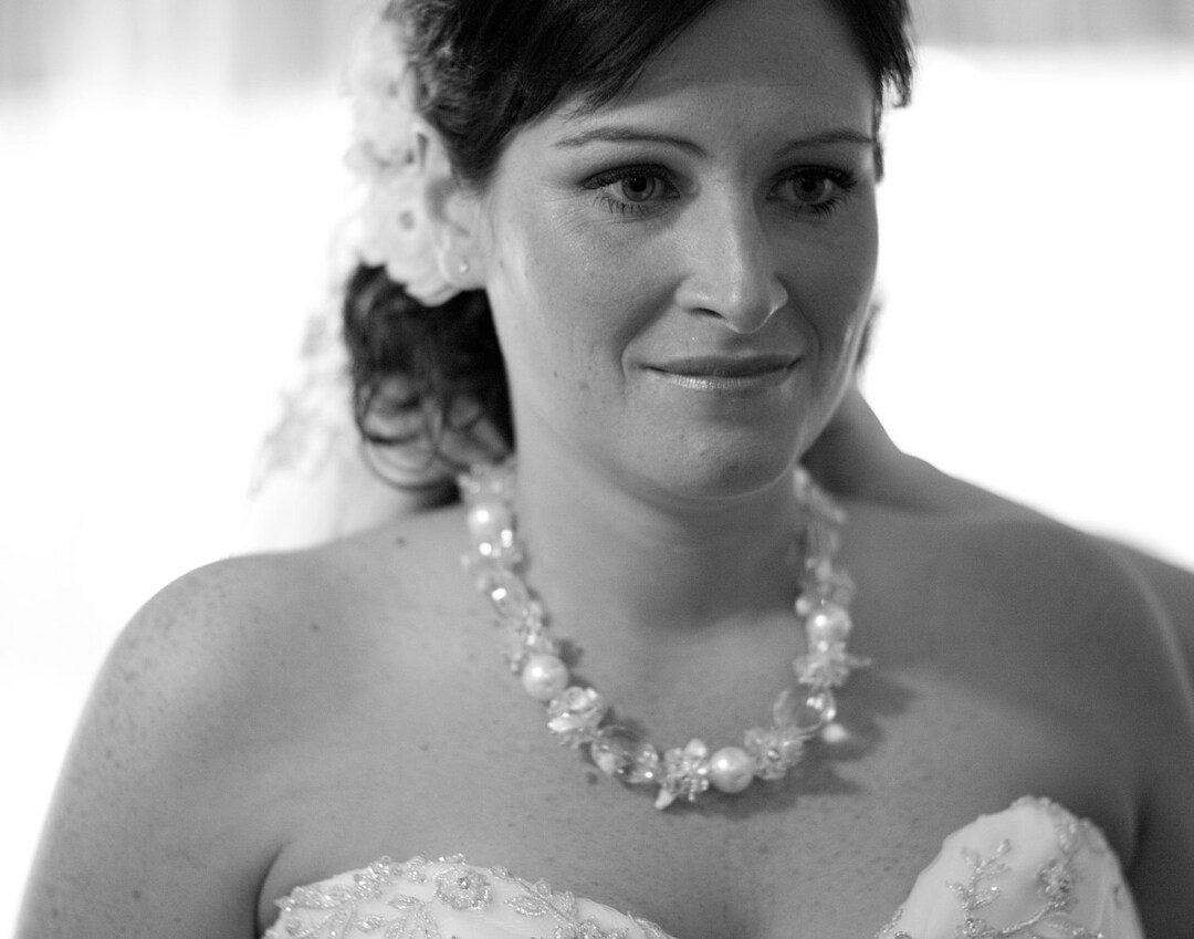 Bold Pearls and Crystals Annie Crystal in White - Etsy