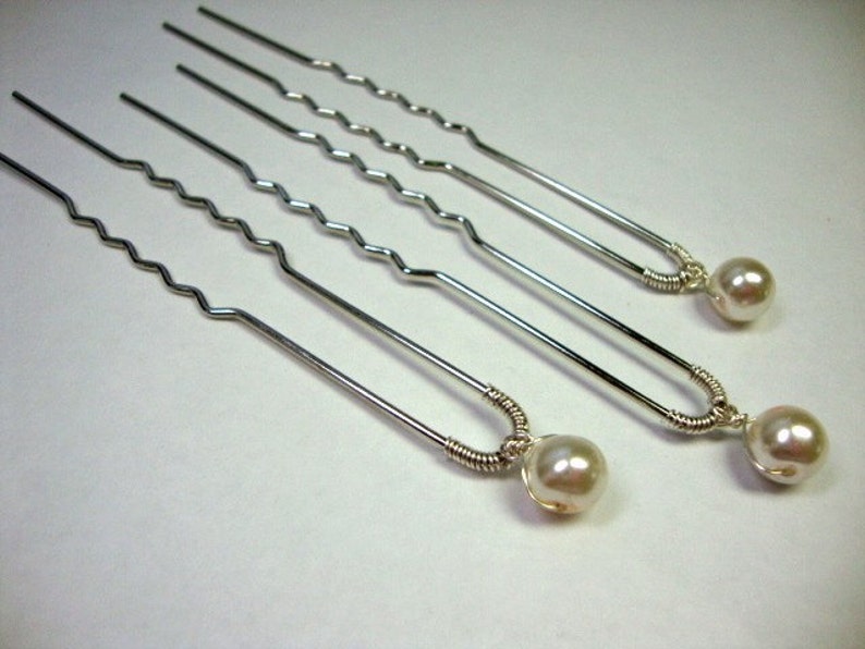 Single Pearl Hair Pin for 3 Pins Bridal Formal Prom Wedding | Etsy