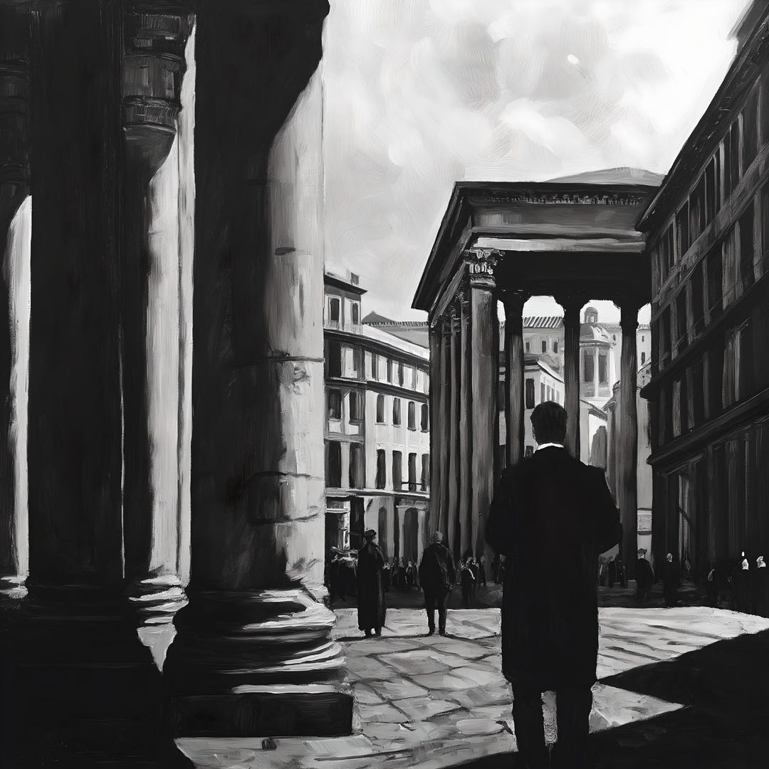 Vintage Ancient Rome Sticker Colosseum and Symbols of the Roman Empire ...