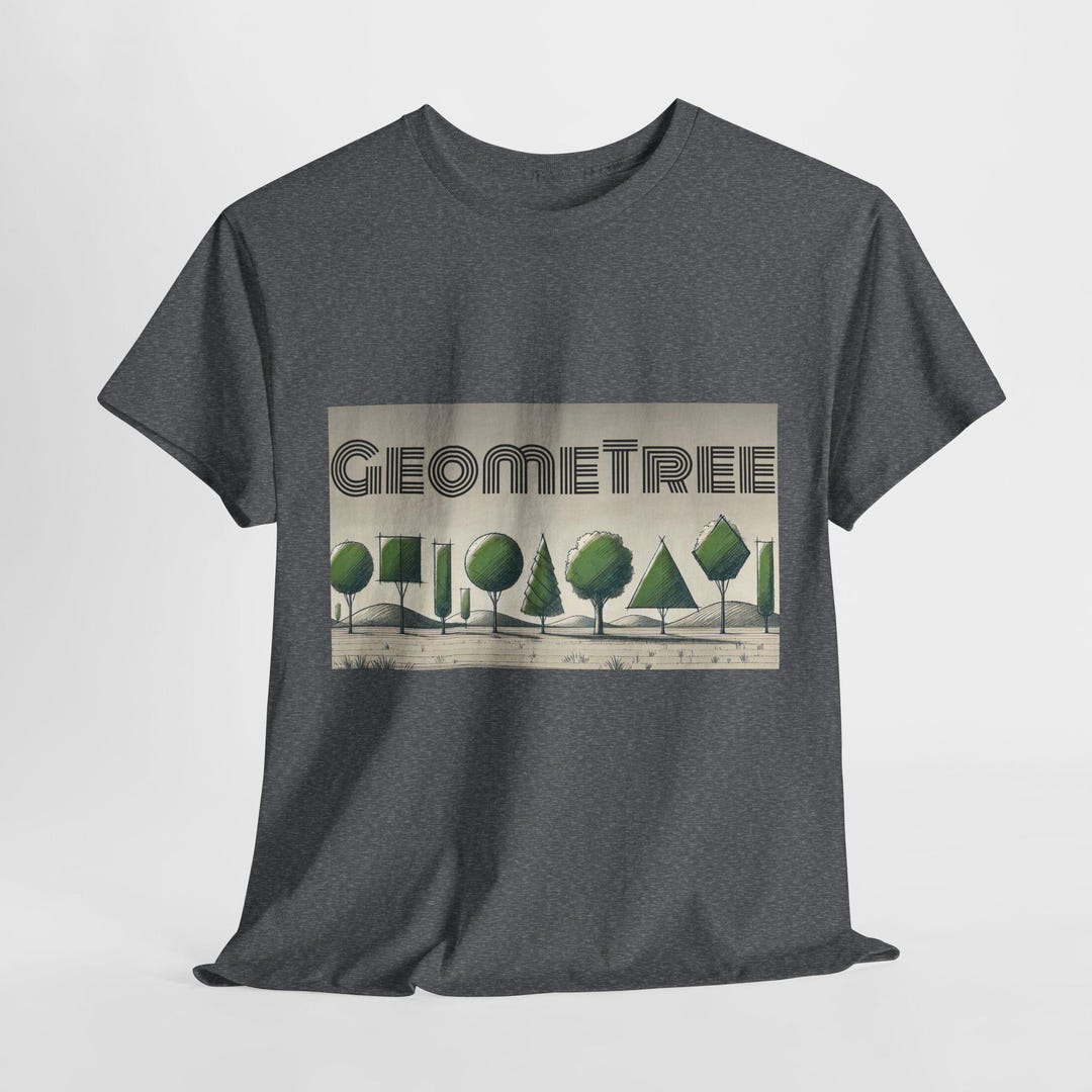 Geometree, Geometric Trees, Geometry Theme, Unisex Heavy Cotton Short ...