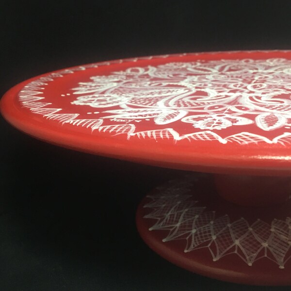 Painted Cake Plates - Etsy