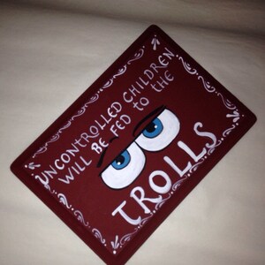 Norwegian Scandinavian Troll Warning Sign - Etsy Canada