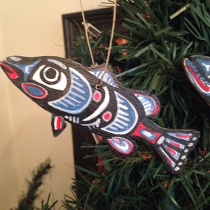 Pacific Northwest Style Fish Ornament - Etsy