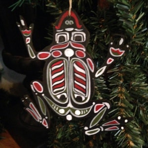 Pacific Northwest Style Frog Ornament - Etsy