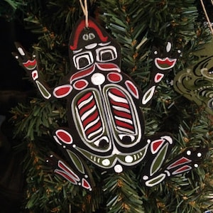 Pacific Northwest Style Frog Ornament - Etsy