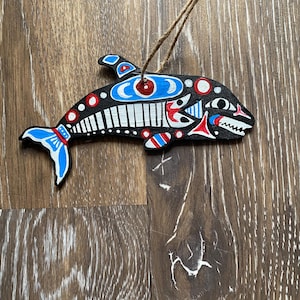 Pacific Northwest Style Orca Ornament - Etsy