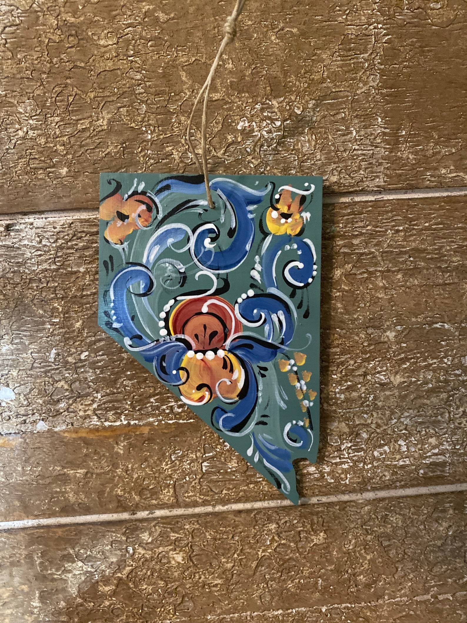 State Rosemaled Ornament Your Choice - Etsy