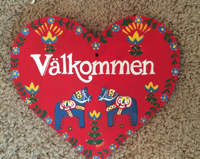 Swedish Welcome Heart - Etsy
