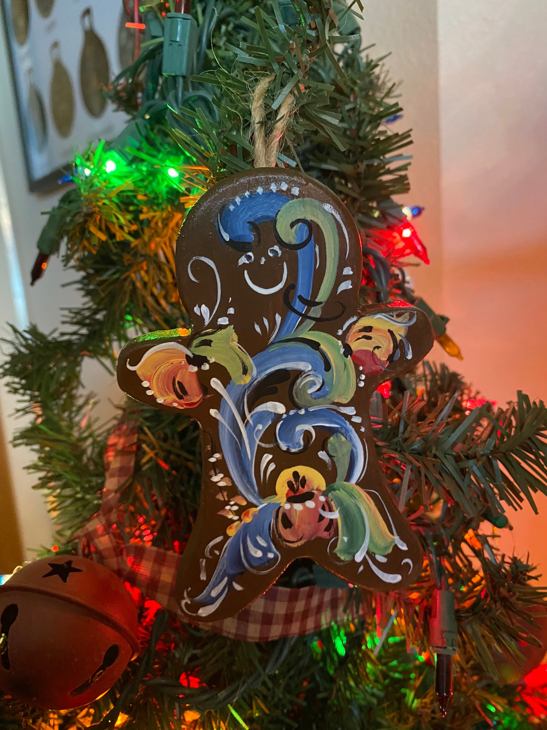 Norwegian Rosemaled Gingerbread Man Ornament - Etsy
