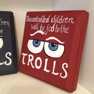 Norwegian Scandinavian Troll Warning Sign - Etsy