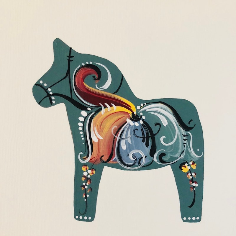 Rosemaling Sticker - Etsy