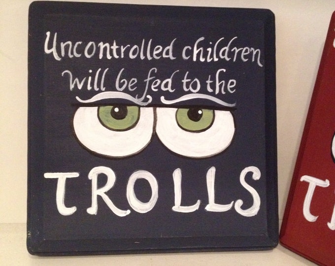 Norwegian Scandinavian Troll Warning Sign - Etsy Canada