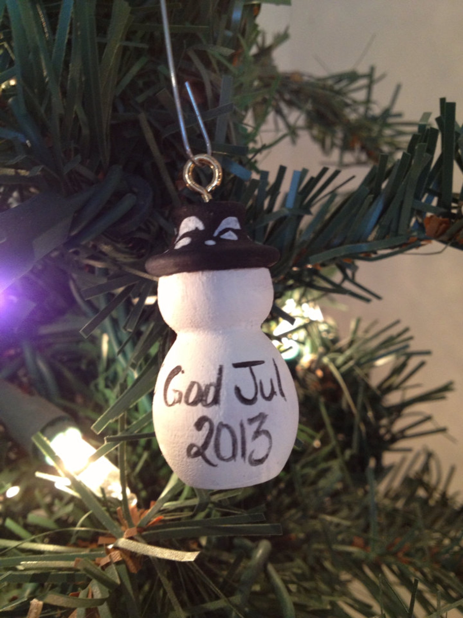 Tiny Norwegian Rosemaled Snowman Ornament - Etsy