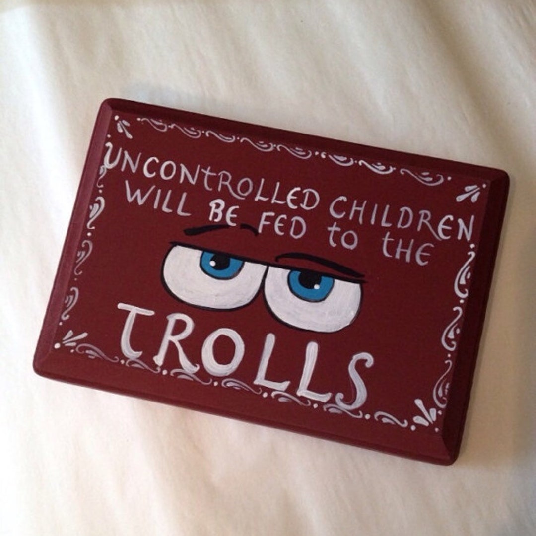 Norwegian Scandinavian Troll Warning Sign - Etsy Canada