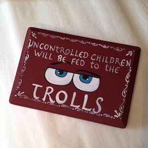 Norwegian Scandinavian Troll Warning Sign - Etsy