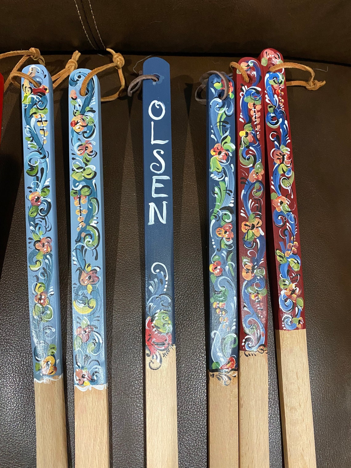 Norwegian Rosemaled Lefse Stick - Etsy