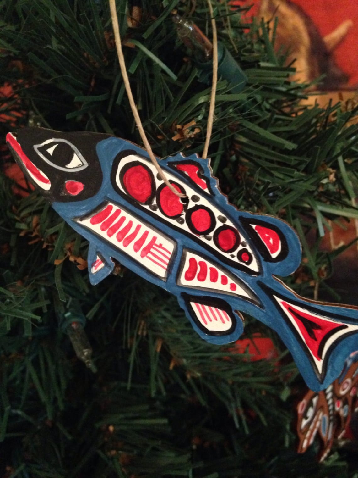 Pacific Northwest Style Fish Ornament | Etsy