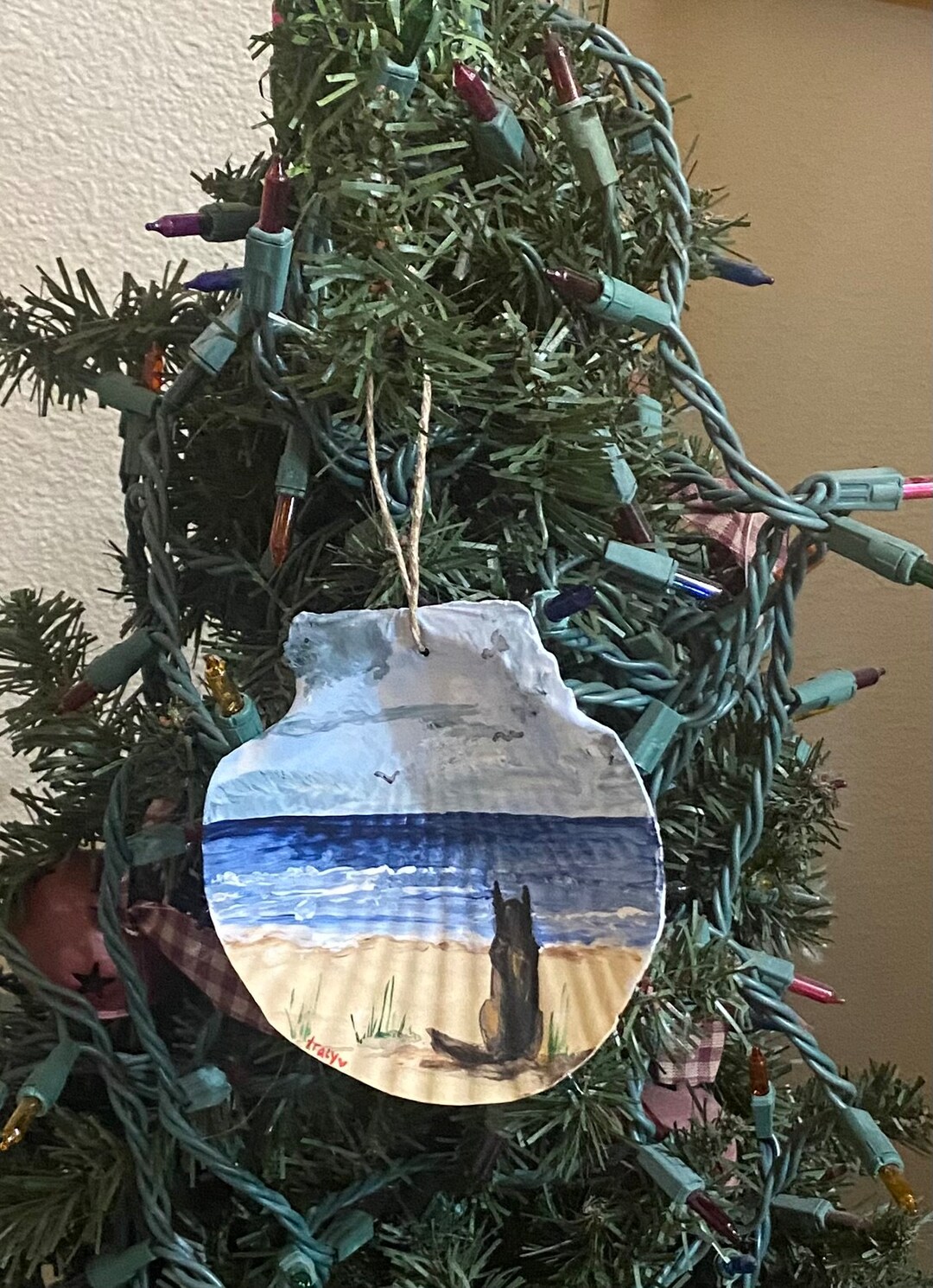 German Shepherd Shell Ornament - Etsy