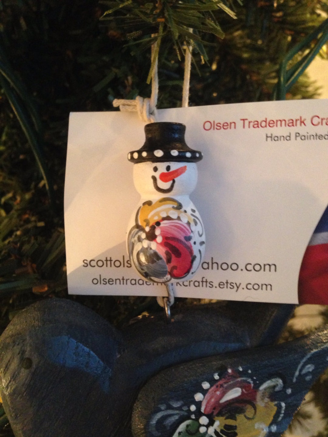 Norwegian Rosemaled Snowman Pin or Magnet - Etsy