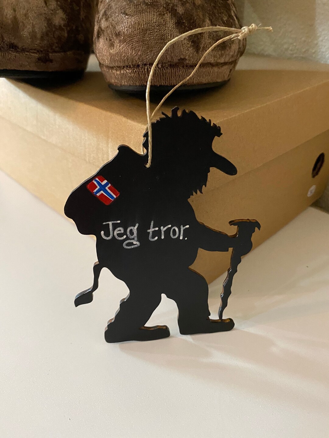 Norwegian Troll Crossing Ornament - Etsy