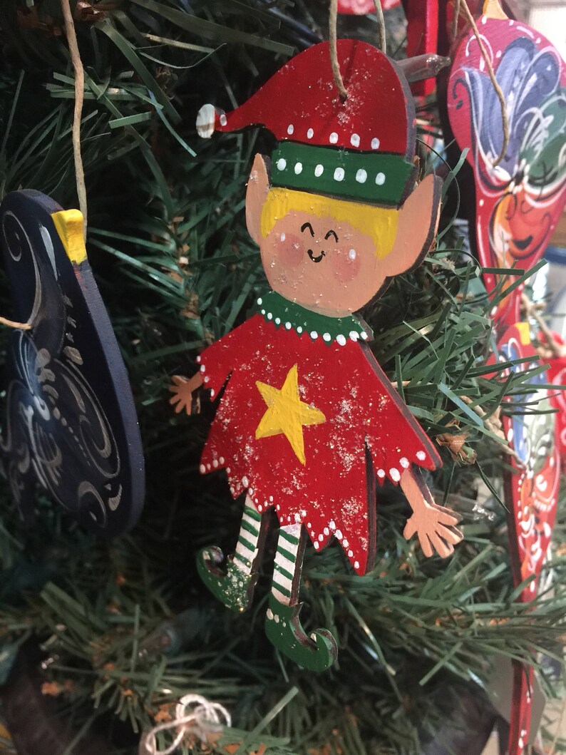 Christmas Elf Ornament | Etsy