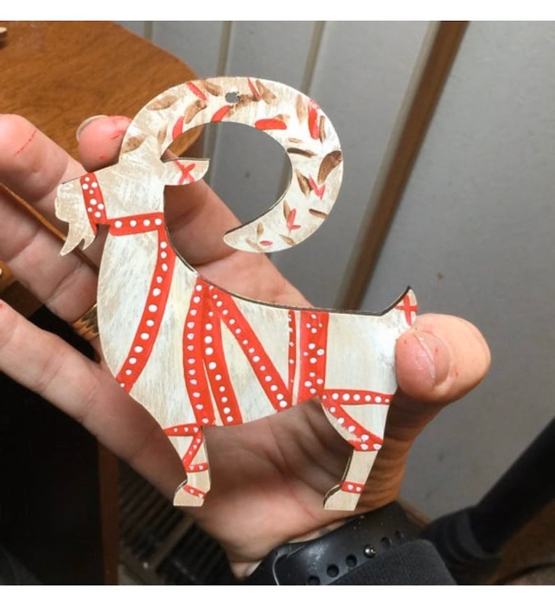 Swedish Julbock Ornament - Etsy