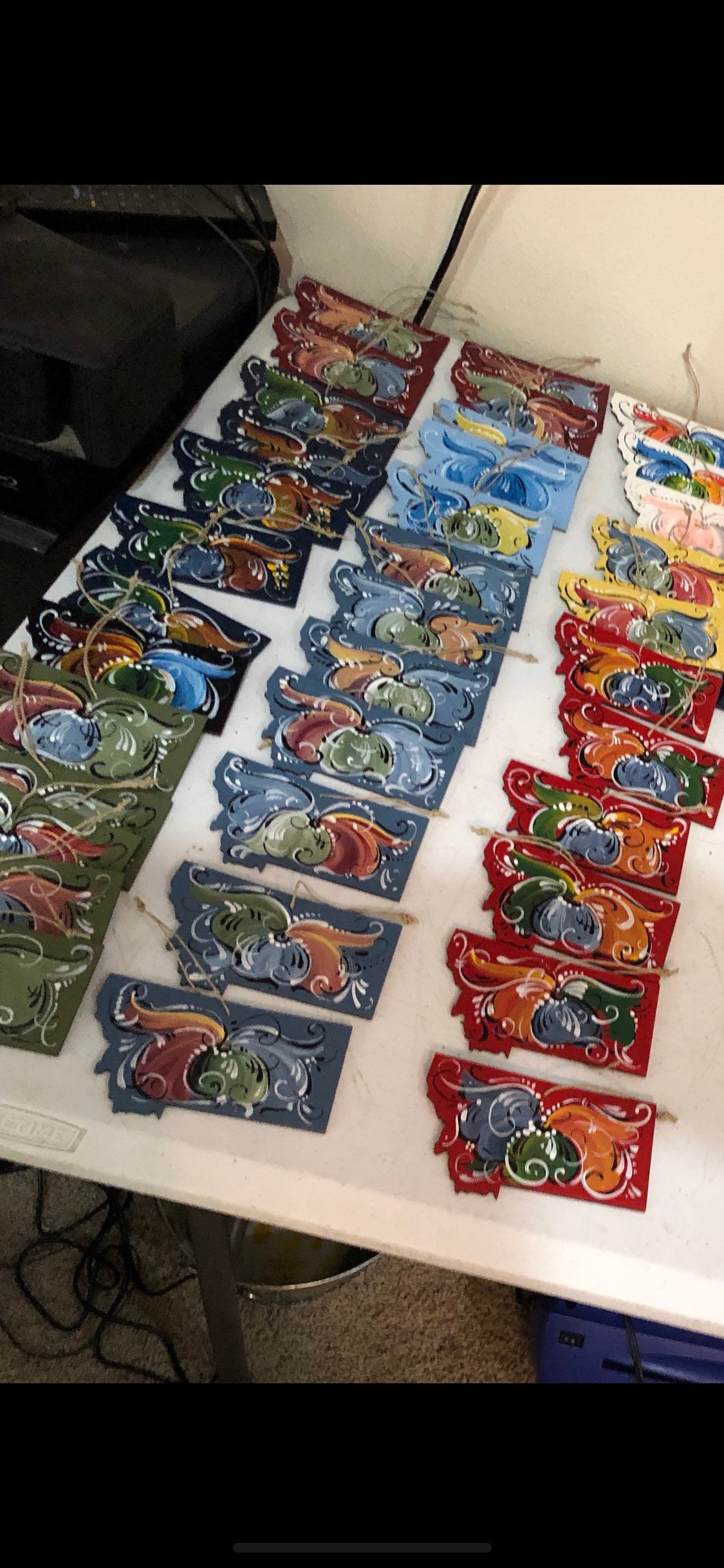 State Rosemaled Ornament Your Choice - Etsy