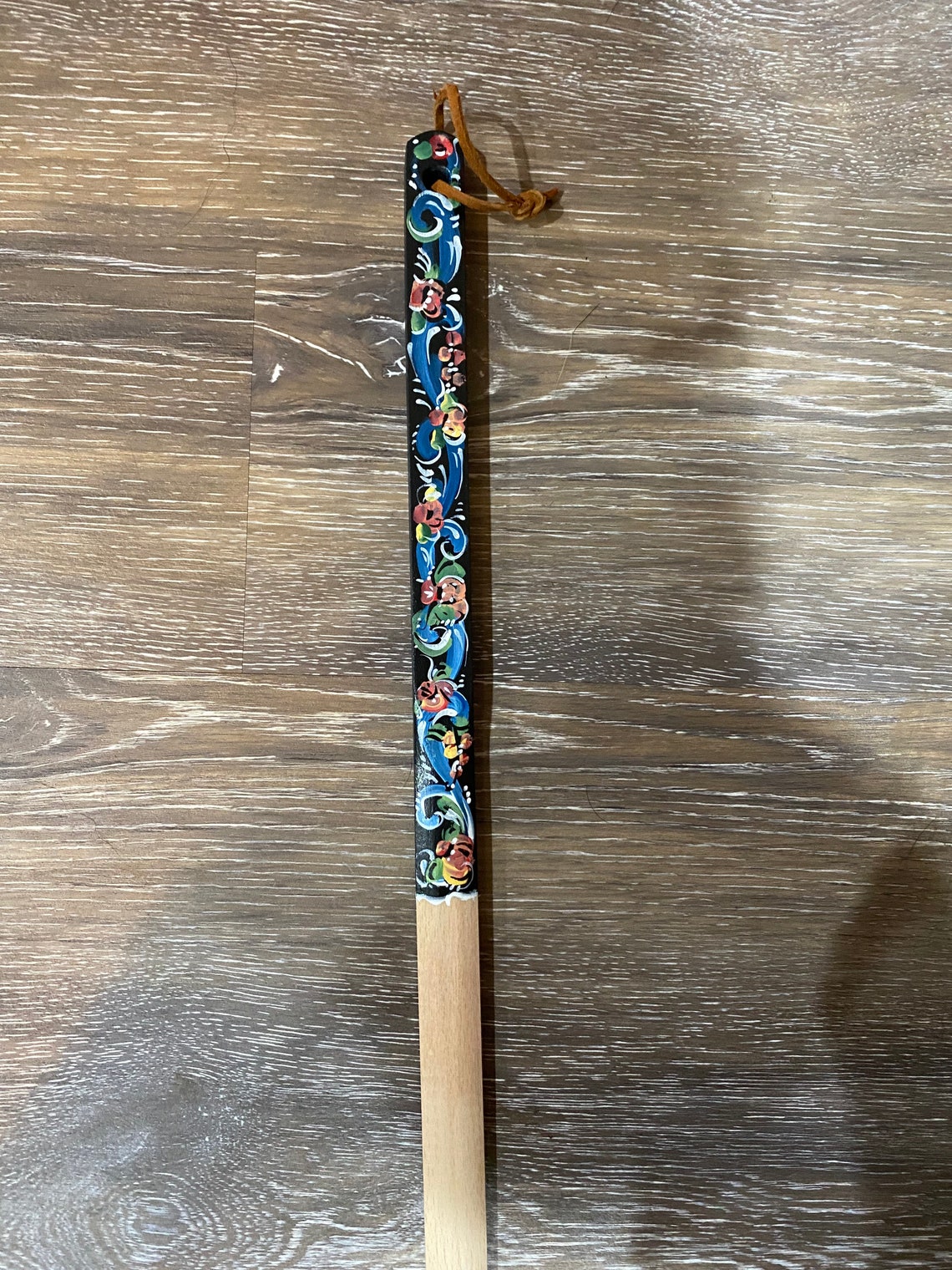 Norwegian Rosemaled Lefse Stick - Etsy