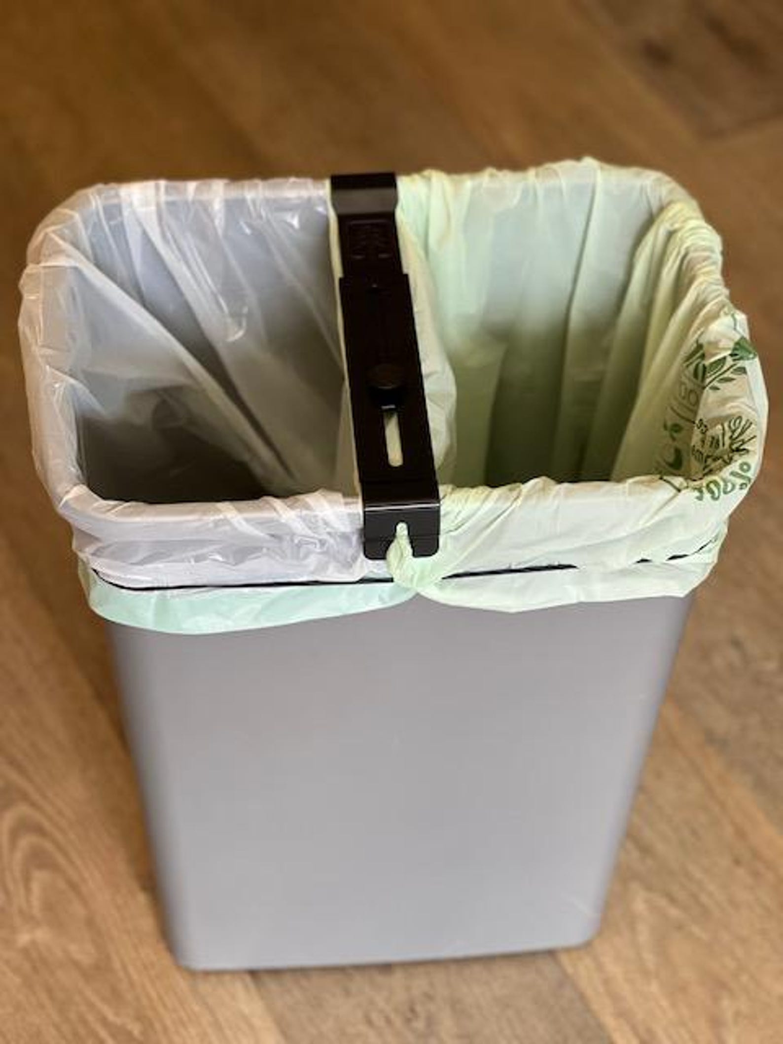 Trash Can Divider for Compost and Recycle Kitchen Waste Organizer ...