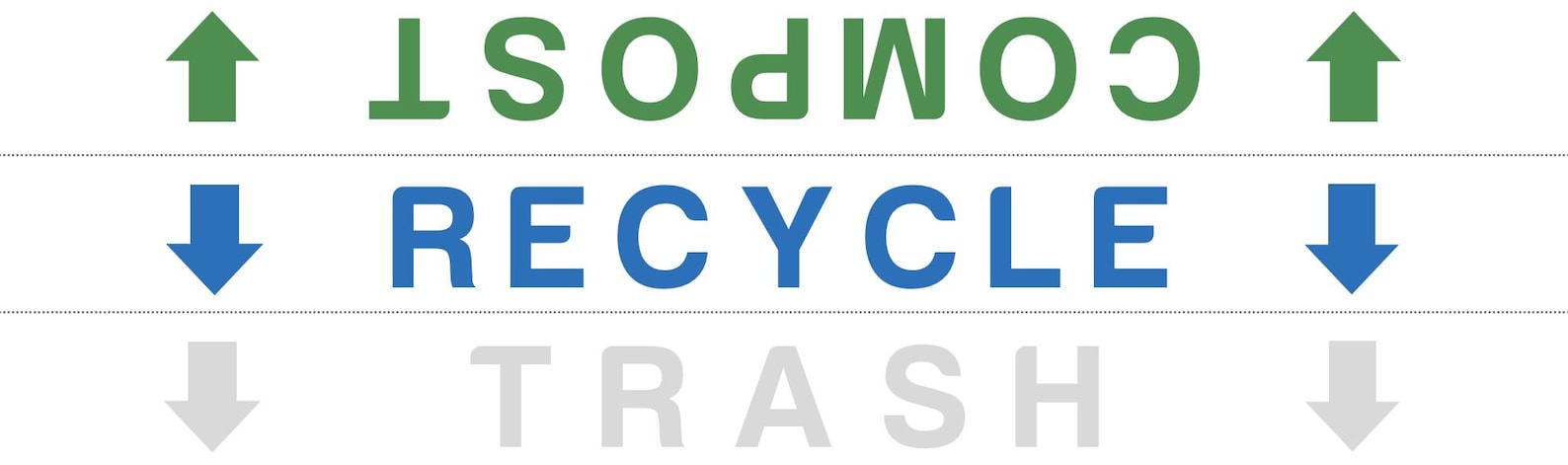 Trash Can Divider for Compost and Recycle Kitchen Waste Organizer ...