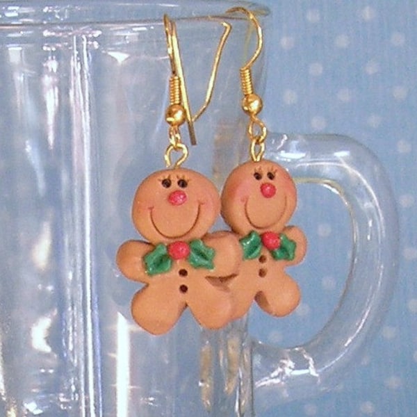 Gingerbread Earrings - Etsy