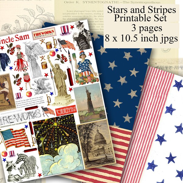 Vintage Americana Clipart - Etsy