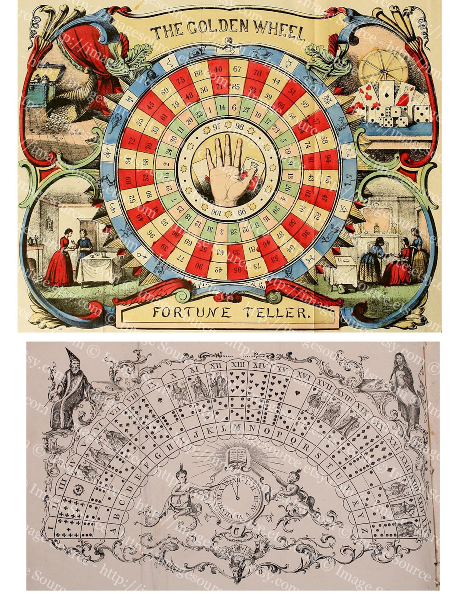 Wheel of Fortune Printable Fortune Telling Oracle - Etsy